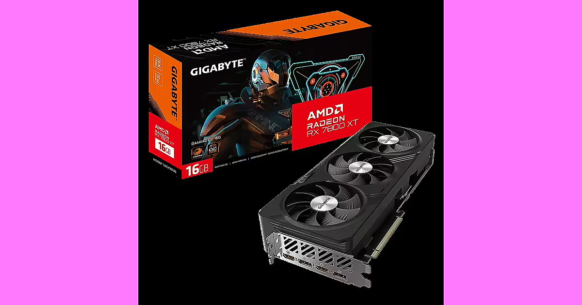 Gigabyte Radeon RX 7800 XT, 16GB GDDR6, Gaming OC (GV-R78XTGAMING OC-16GD)