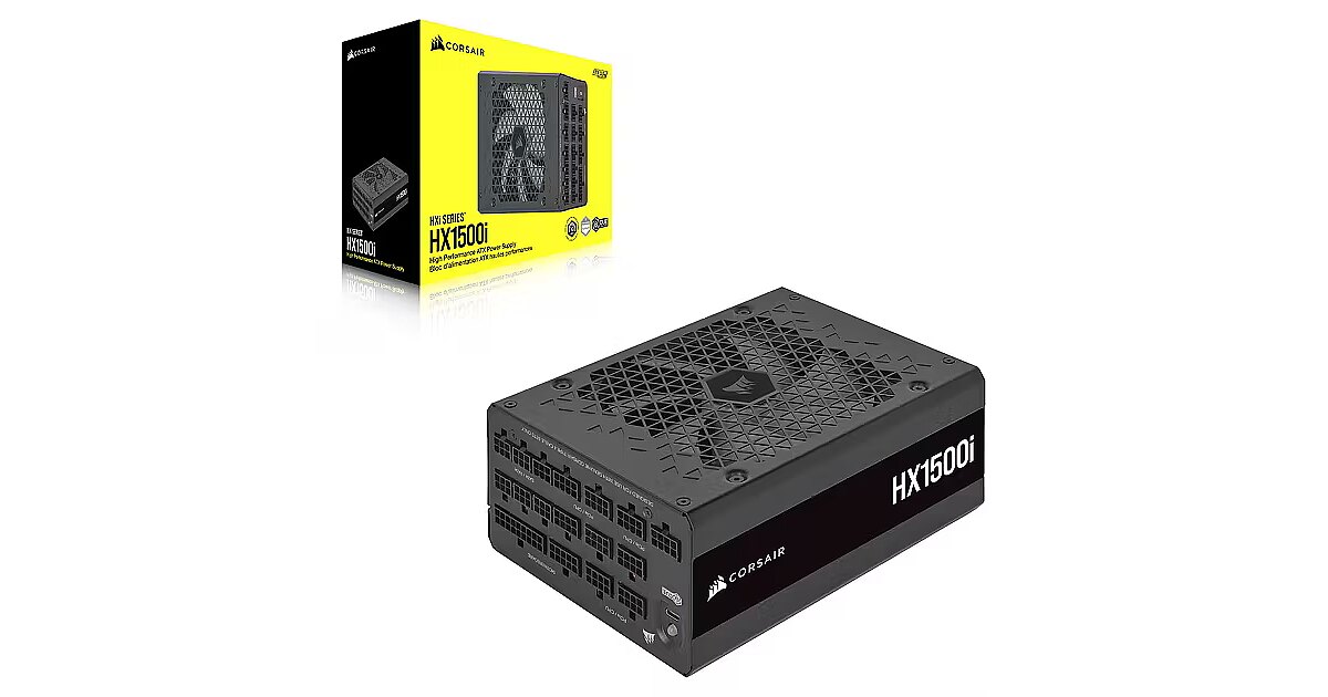 Corsair HX1500i (2025), 1500W, 80PLUS Platinum, ATX 3.1, PCIe 5.1 (CP-9020309-EU)